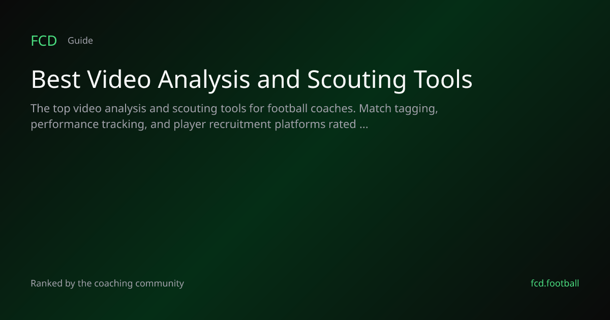 Best Video Analysis and Scouting Tools | FCD: Football Coaching Directory